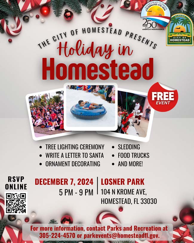 The City of Homestead Presents Holiday in Homestead – A Festive Tree ...